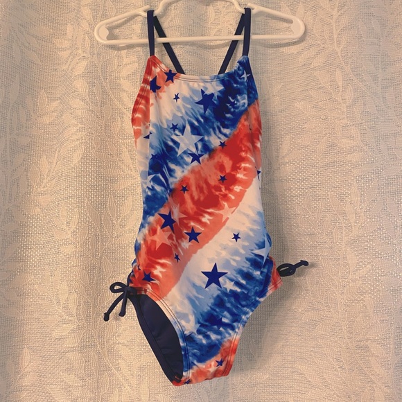 Swim | Patriotic One Piece Girls Swimsuit | Poshmark